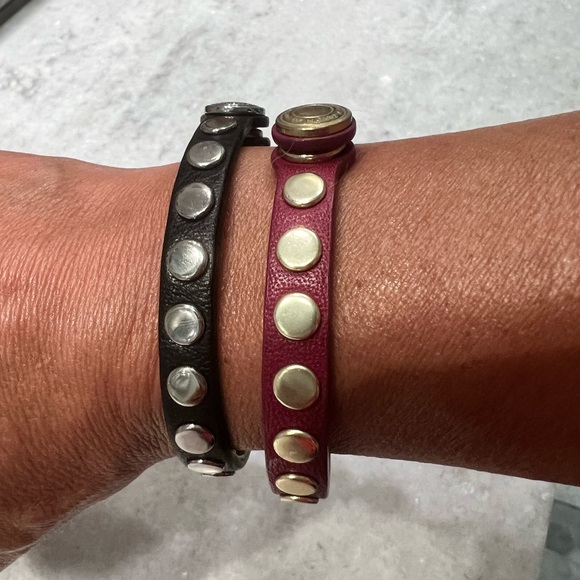 Coach | Jewelry | Coach Leather Bracelets | Poshmark